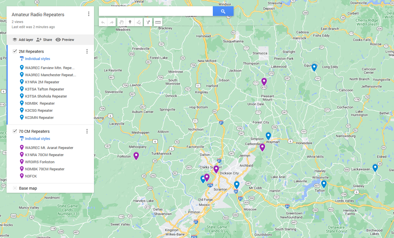 Repeater Information – WCARC